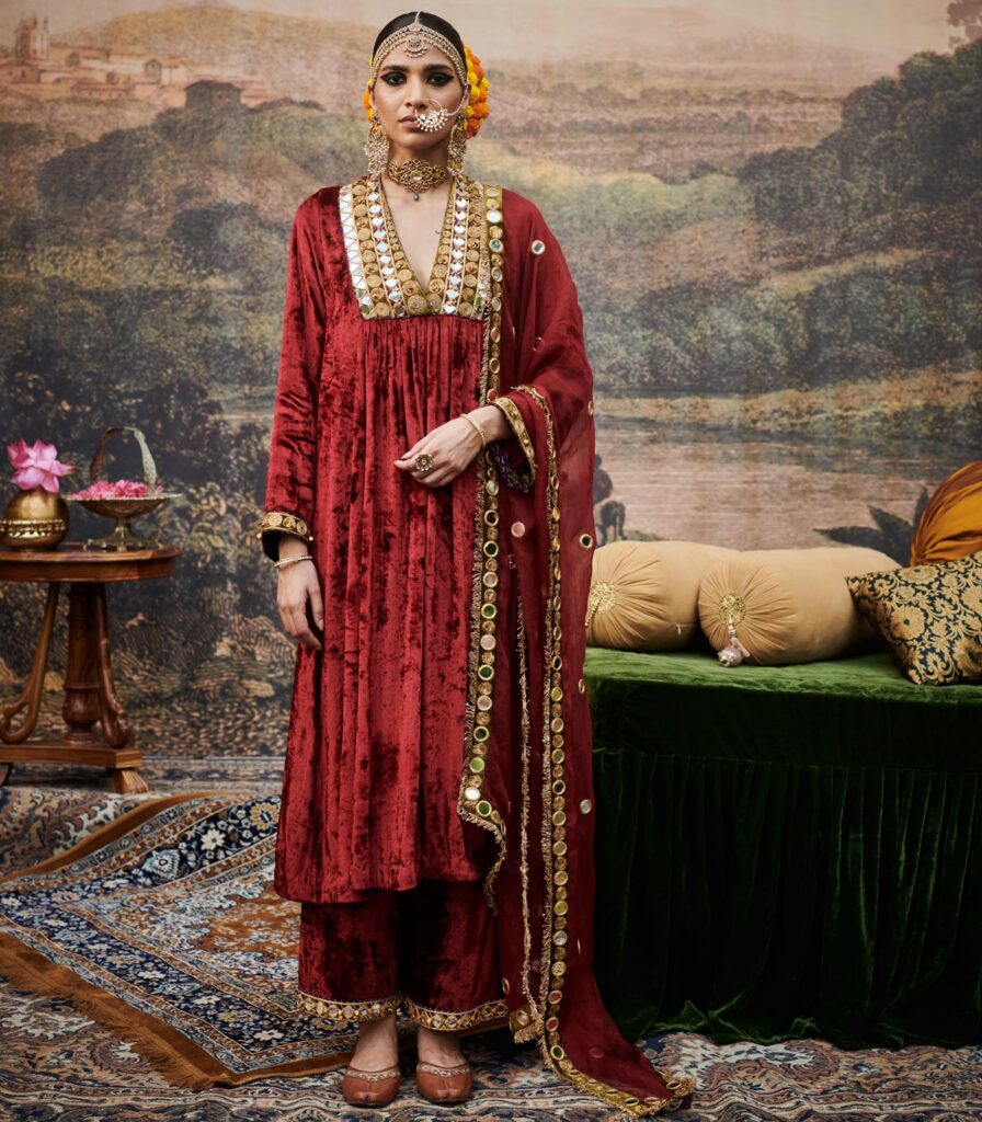 Surkh Shahi Suit – Tifara